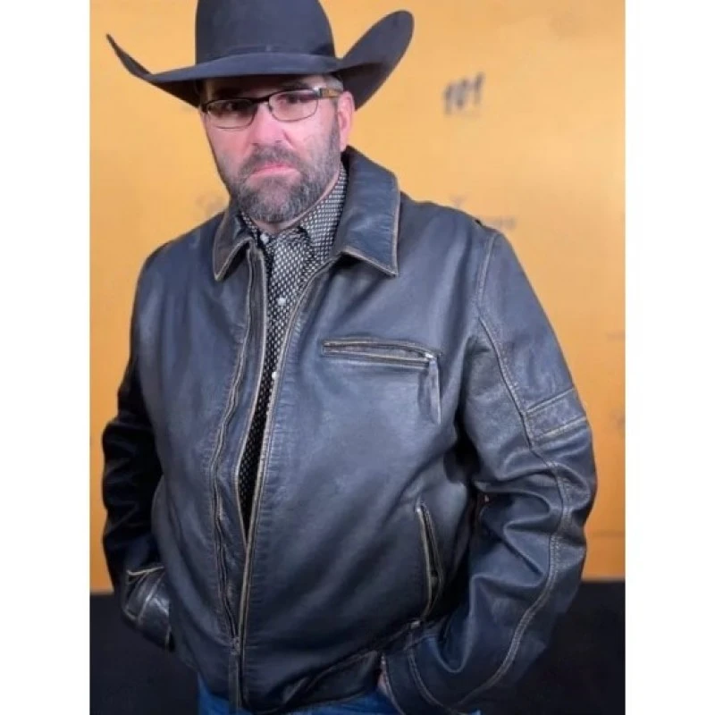 Jake Ream Leather Jacket Yellowstone S5